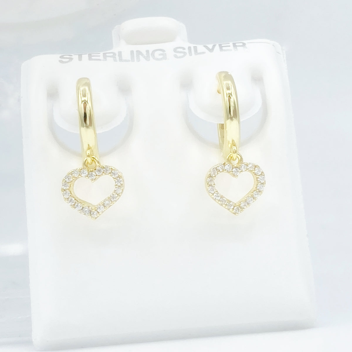 Open Heart Drop Hoops – The Sterling Society